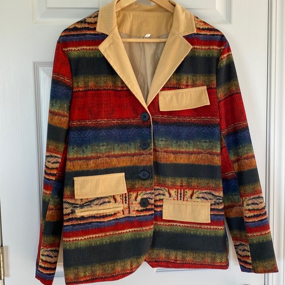 Jackets & Coats | Multi Colored Fun Jacket | Poshmark